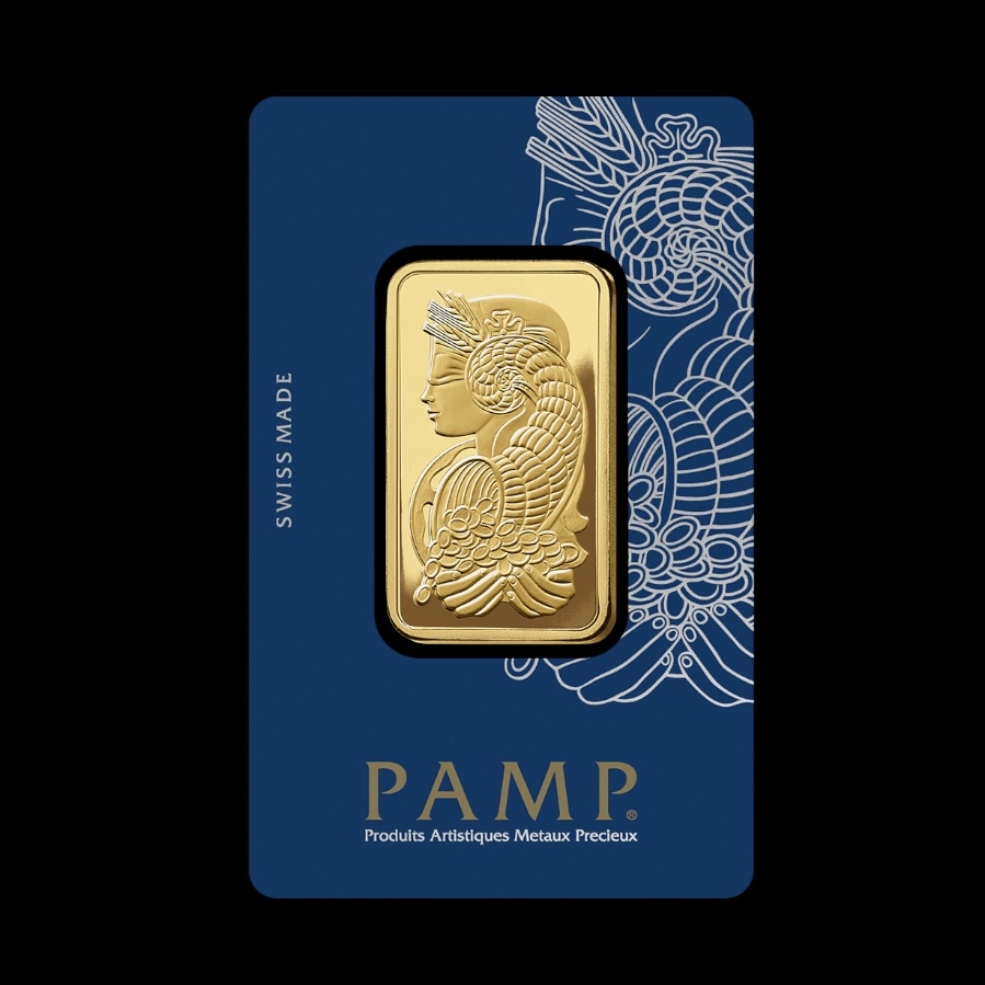 24k Gold Troy Ounce Pamp - Leenas Jewelry